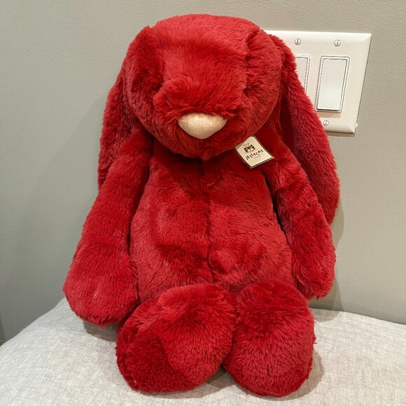 Jellycat | Toys | Bnwt Huge Big Bashful Luxe Bunny Scarlett Jellycat Rare Htf | Poshmark